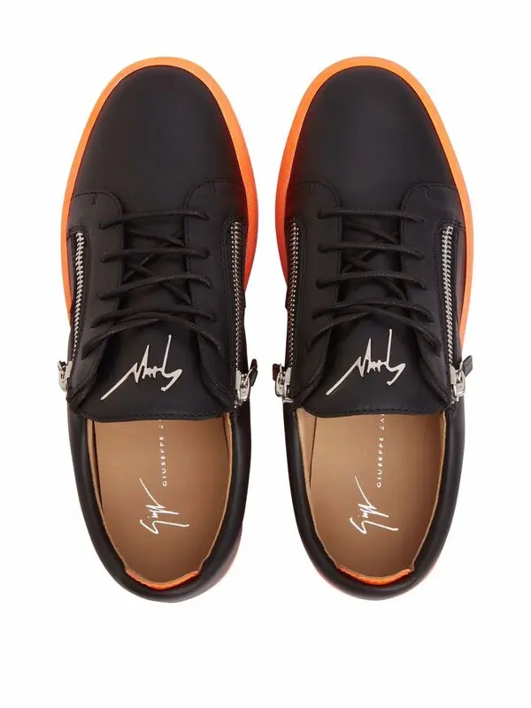 GIUSEPPE ZANOTTI Frankie Low-top Leather Sneakers - Black