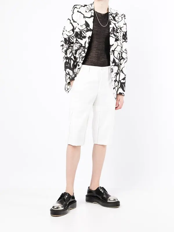 Comme Des Garçons Cropped Tailored Trousers