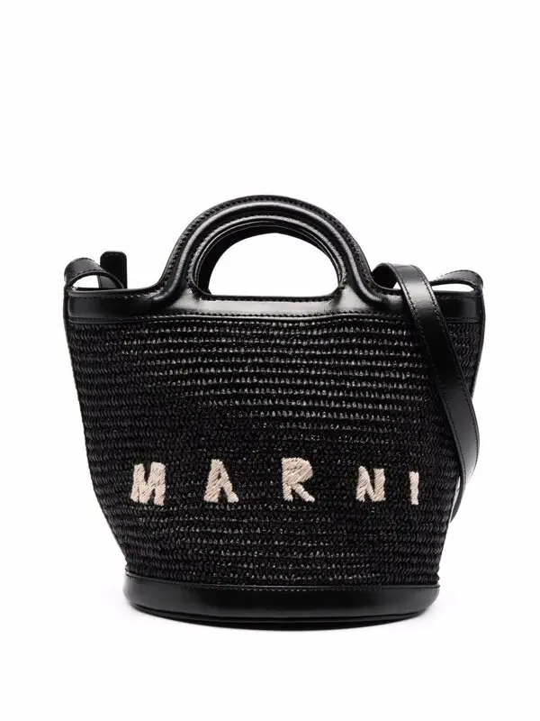 Marni Small Tropicalia Bucket Bag - Black