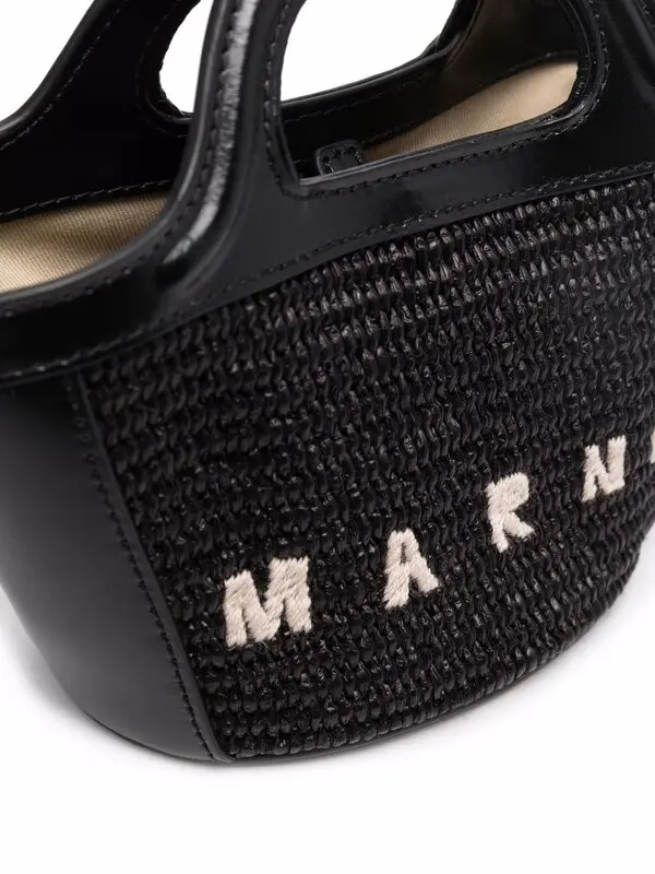 Marni Micro Tropicalia Embroidered Bag - Black