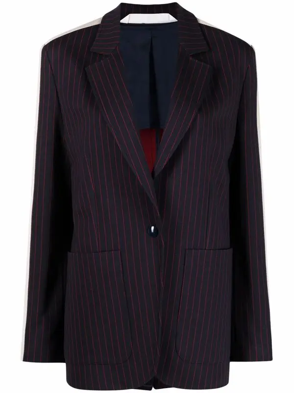 Palm Angels Striped Single-breasted Blazer