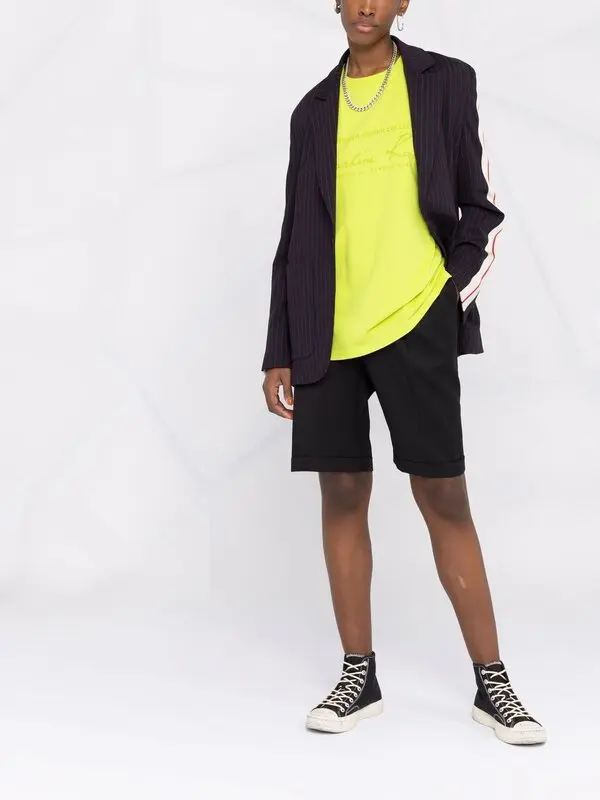 Palm Angels Striped Single-breasted Blazer