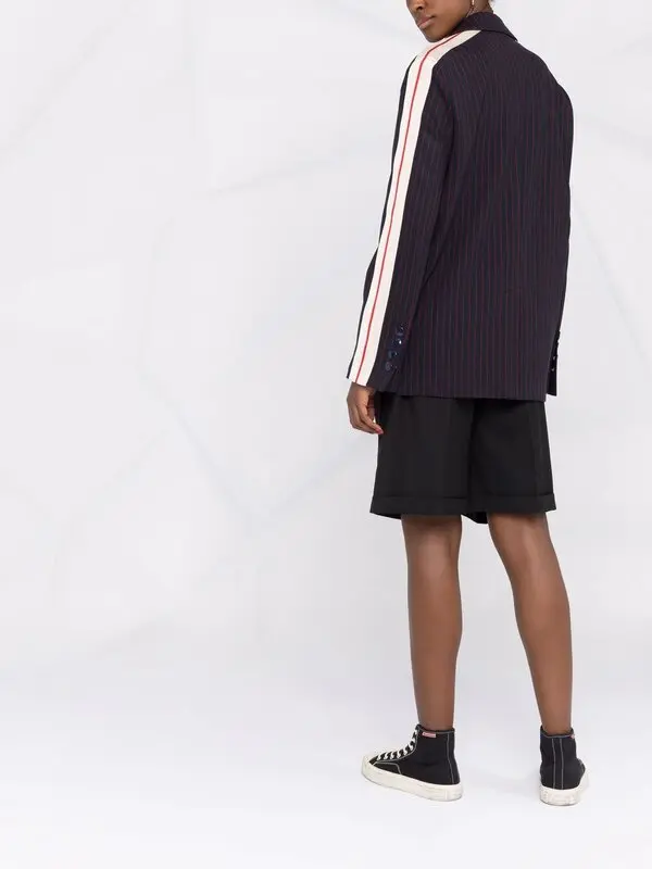 Palm Angels Striped Single-breasted Blazer