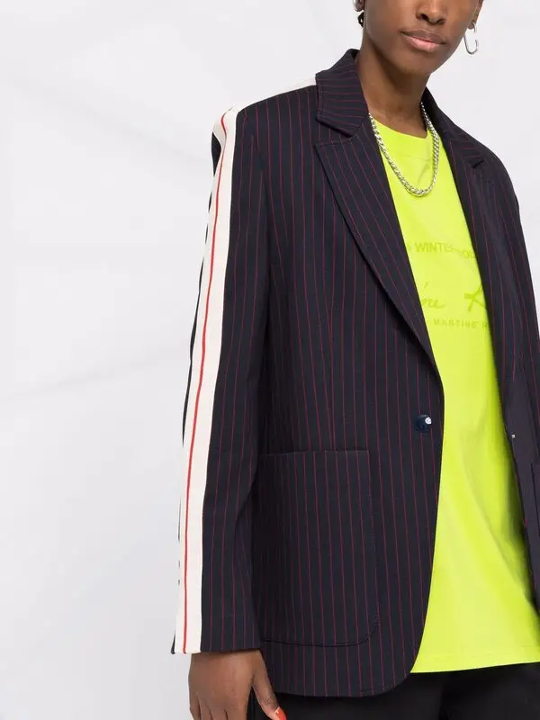 Palm Angels Striped Single-breasted Blazer