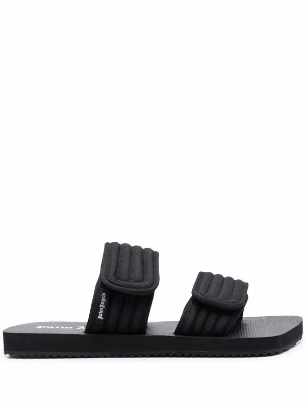Palm Angels Touch-strap Quilted Slides