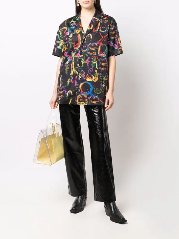 Opening Ceremony Alphabet-print Short-sleeved Shirt