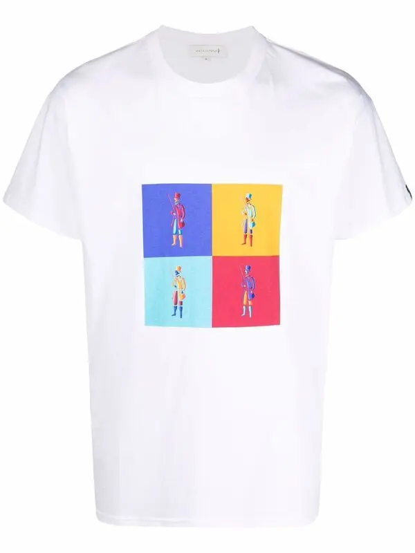 Mackintosh Dandy-print T-shirt - White