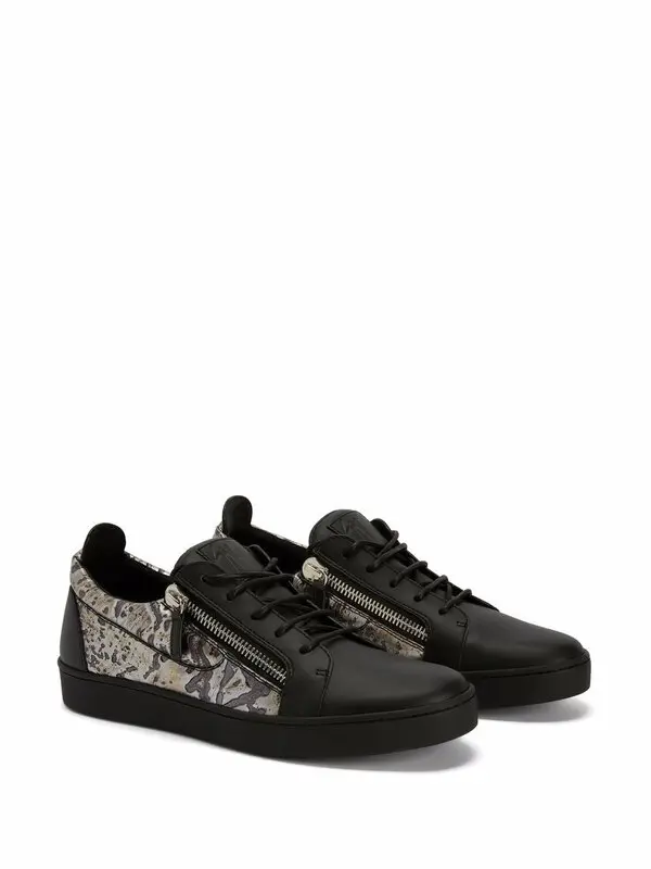 GIUSEPPE ZANOTTI Frankie Double-zip Low-top Sneakers