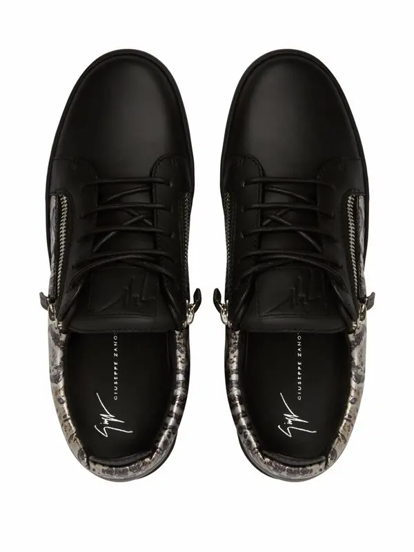 GIUSEPPE ZANOTTI Frankie Double-zip Low-top Sneakers