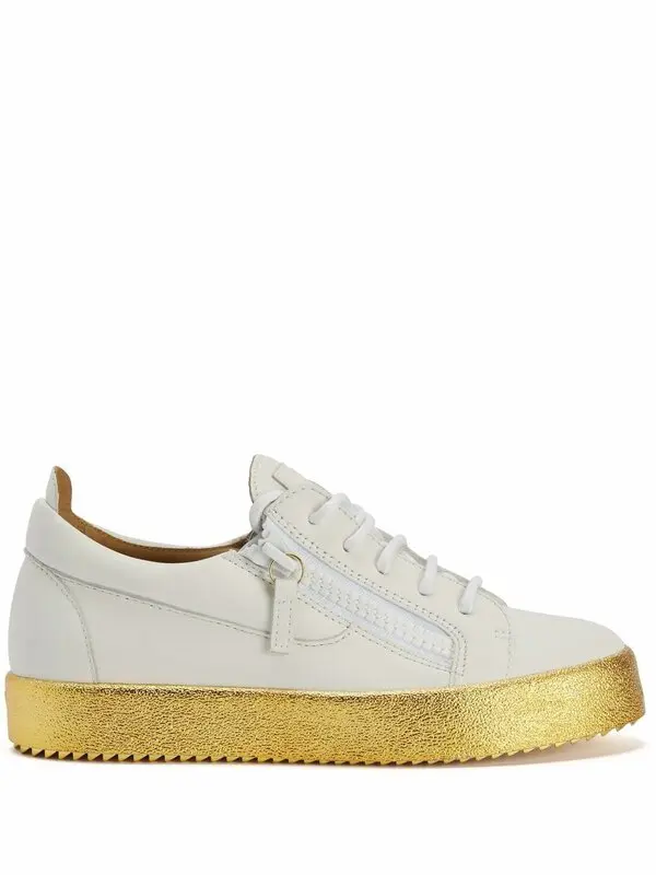 Giuseppe Zanotti Gail Low Top Sneakers In White 65% Off