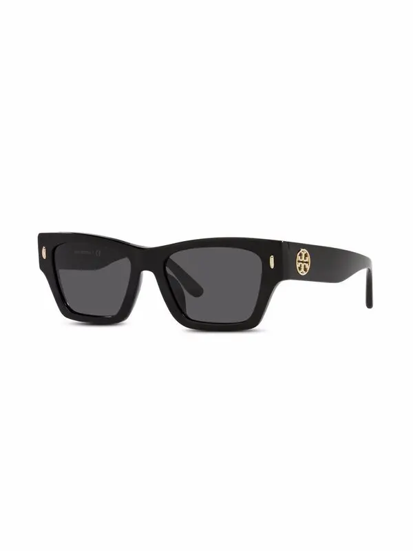 Tory Burch Logo-plaque Square-frame Sunglasses