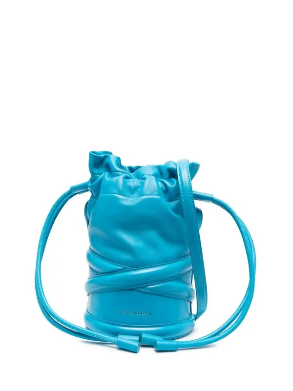 Alexander McQueen The Soft Curve Bucket Bag - Blue