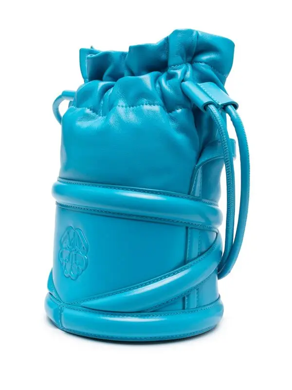 Alexander McQueen The Soft Curve Bucket Bag - Blue