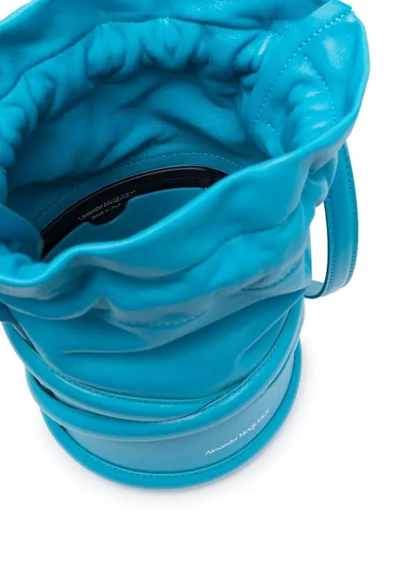 Alexander McQueen The Soft Curve Bucket Bag - Blue