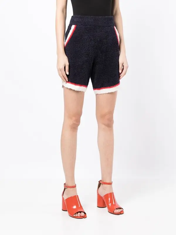 Undercover Side-stripe Towelling Shorts - Blue