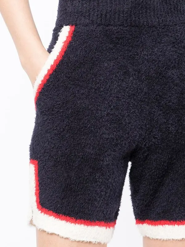 Undercover Side-stripe Towelling Shorts - Blue
