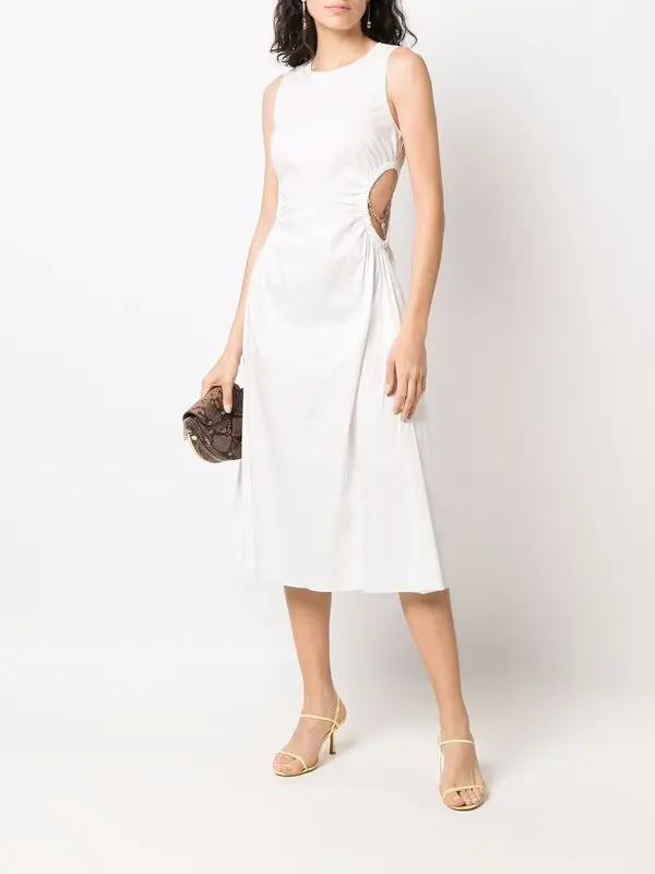 Patrizia Pepe Essential Cut-out Midi Dress