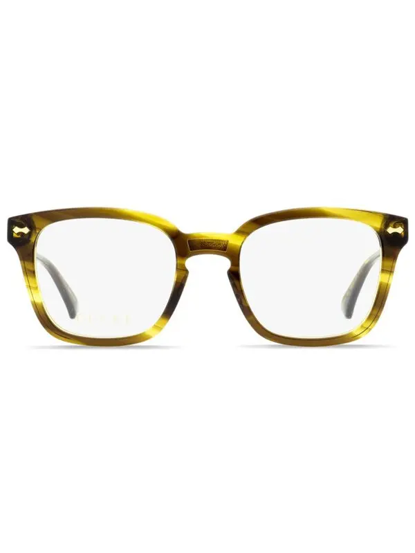Gucci Tortoiseshell-effect Square Glasses - Brown