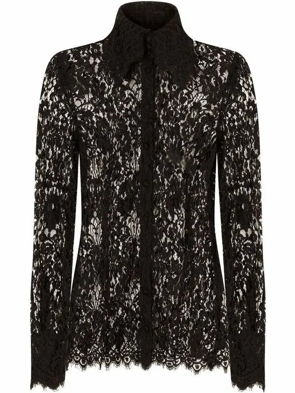 Dolce & Gabbana Semi-sheer Lace Shirt