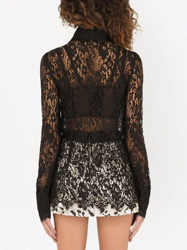 Dolce & Gabbana Semi-sheer Lace Shirt