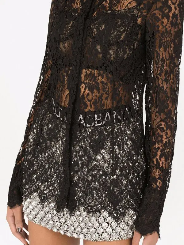 Dolce & Gabbana Semi-sheer Lace Shirt