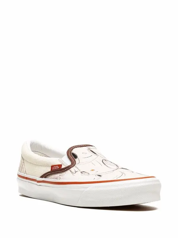 VANS X Javier Calleja Og Classic Slip-on Sneakers - White