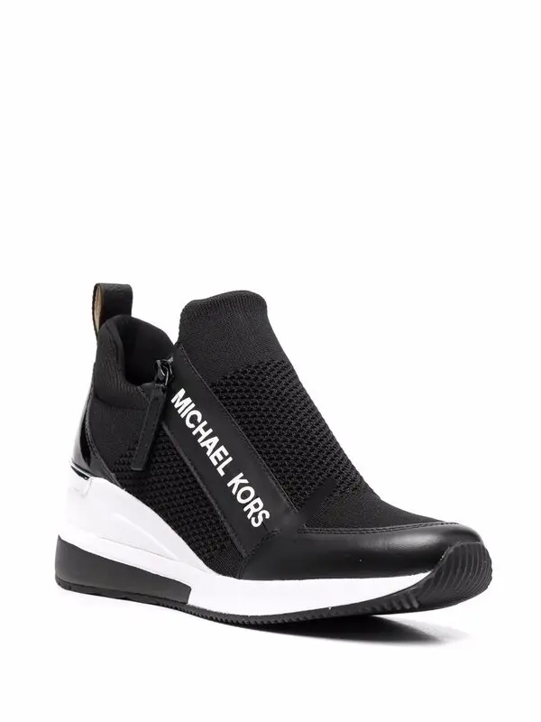 Michael Kors Willis Stretch Knit Sneakers - Black