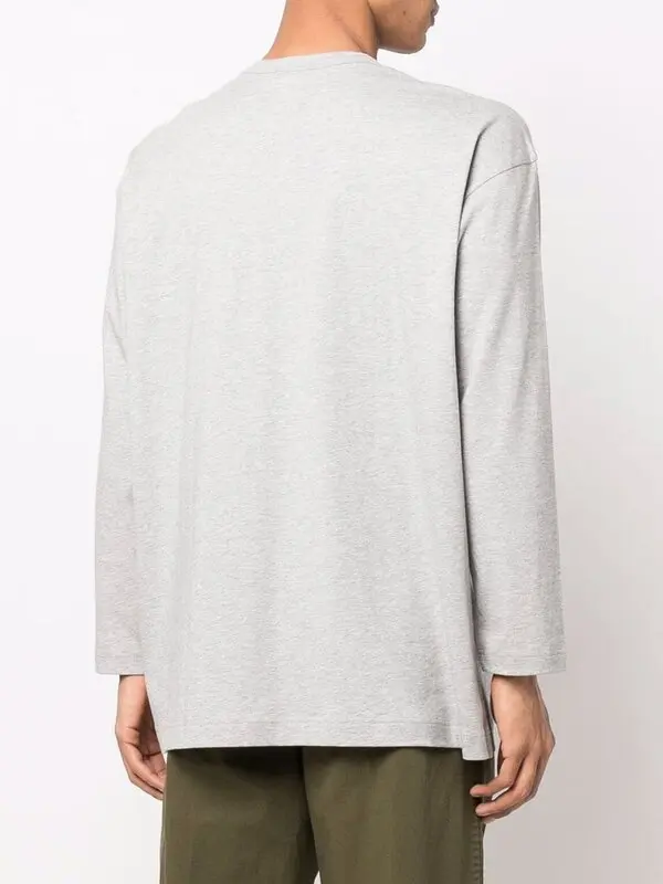Comme Des Garçons Logo-print Long-sleeve T-shirt - Grey