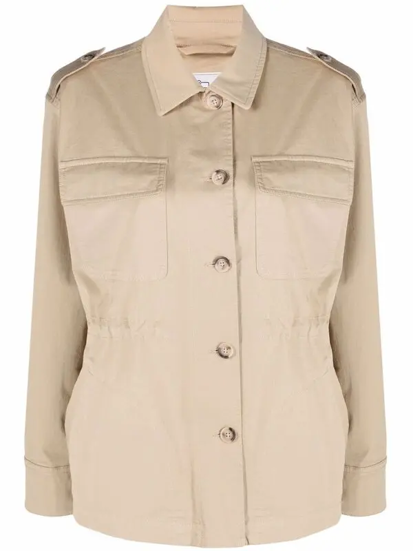 Woolrich Stretch Twill Overshirt - Neutrals
