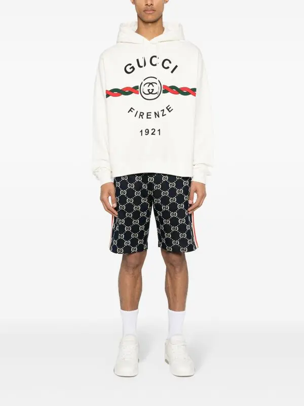 Gucci Firenze 1921 Cotton Hoodie - White