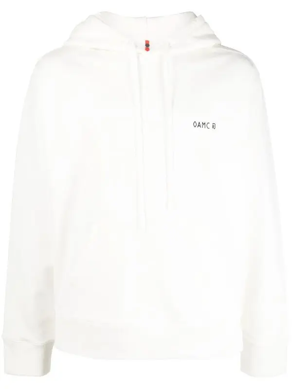 OAMC Abstract-print Hoodie - White