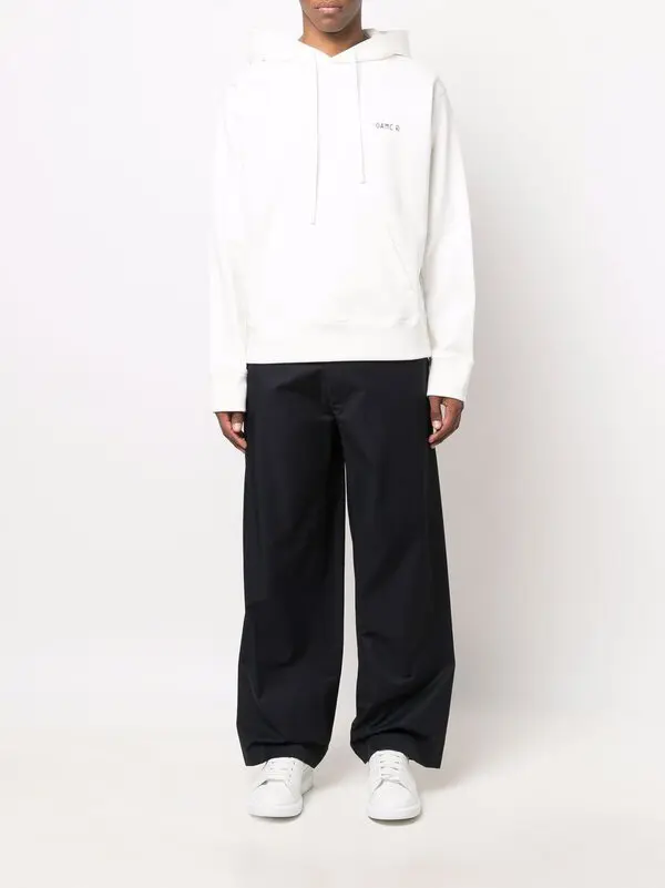 OAMC Abstract-print Hoodie - White