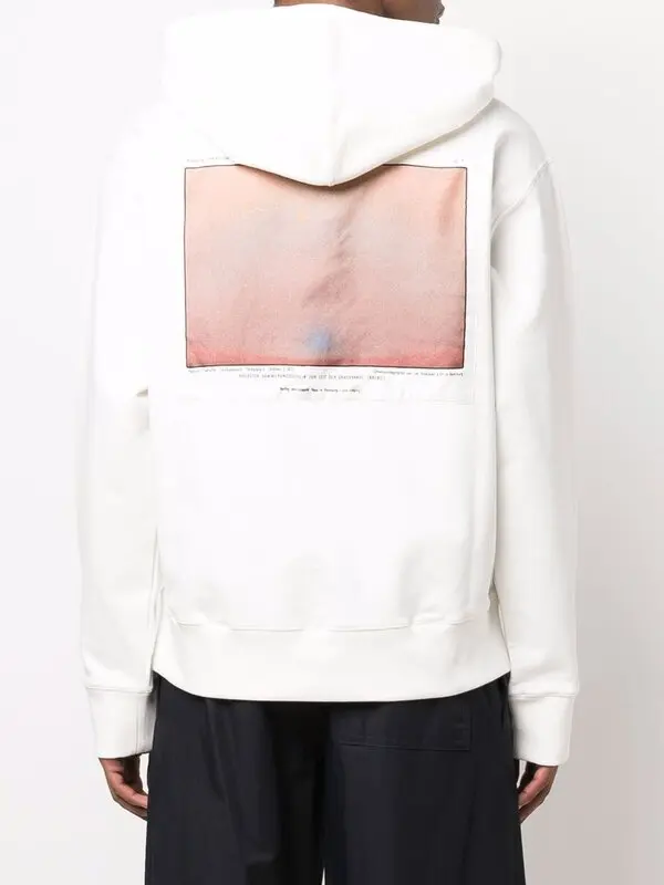 OAMC Abstract-print Hoodie - White