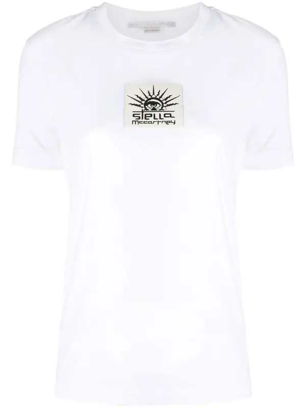 Stella McCartney Logo-patch T-shirt - White