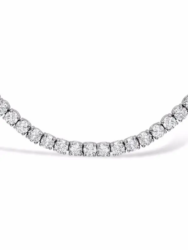 PRAGNELL 18kt White Gold 15.00ct Diamond Line Necklace