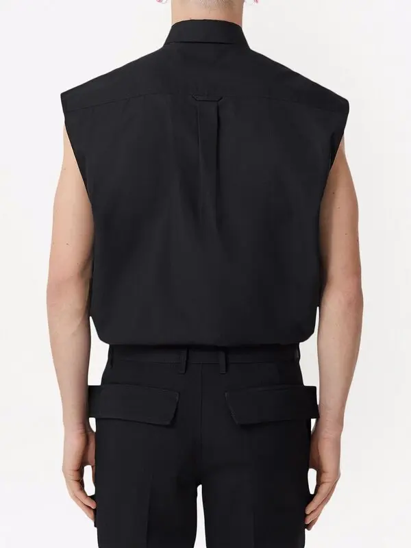 Burberry Sleeveless Button-down Shirt