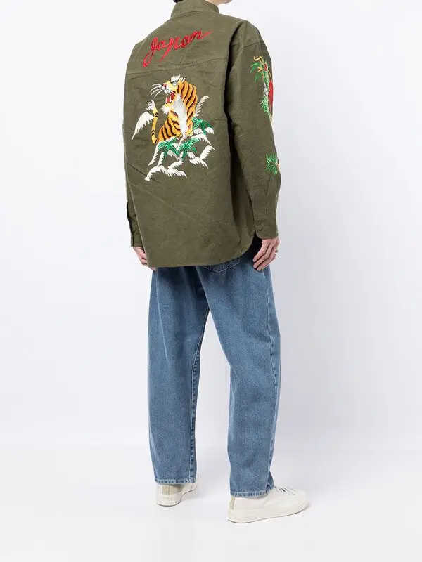 Readymade Embroidered Shirt Jacket