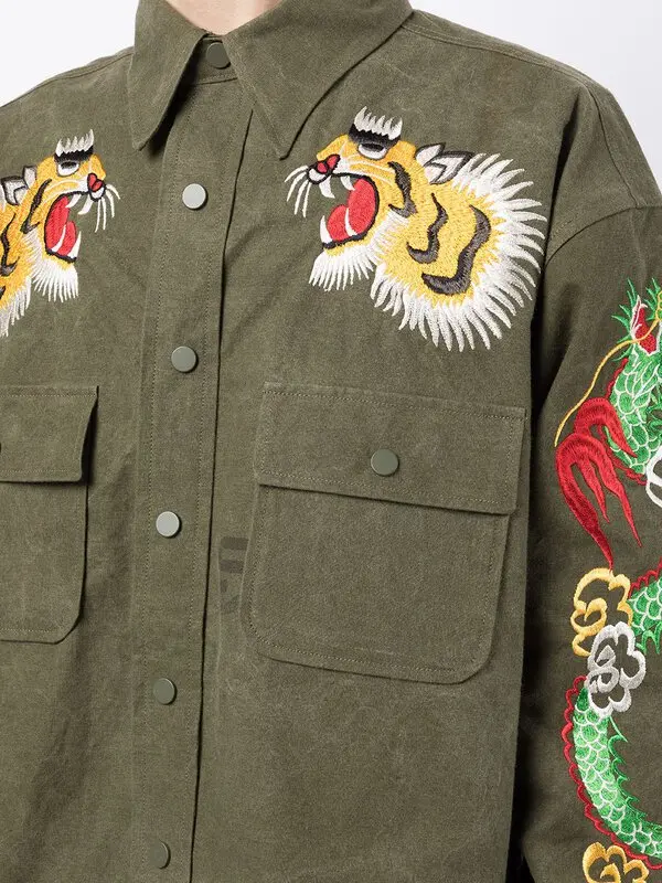 Readymade Embroidered Shirt Jacket