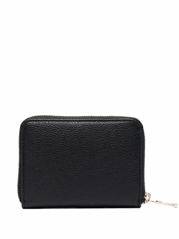 Patrizia Pepe Logo-lettering Pebble Wallet - Black