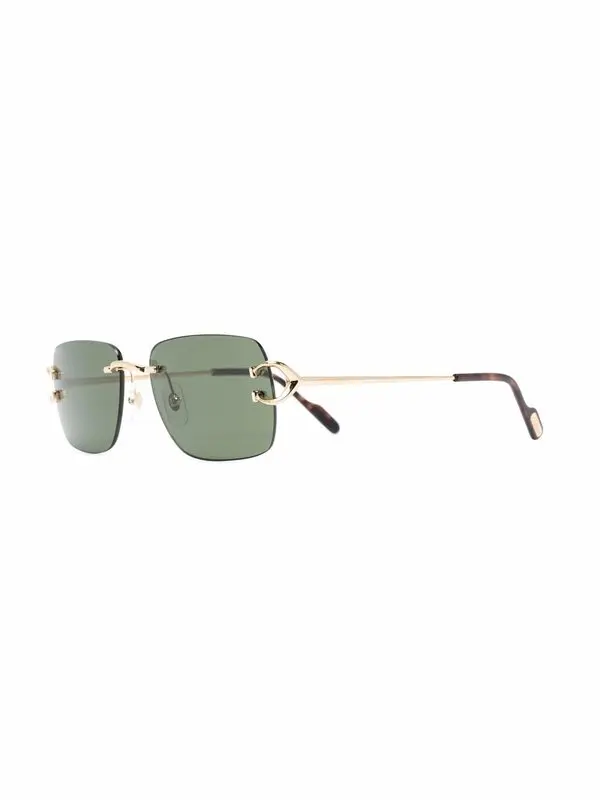 CARTIER Rectangle-frame Sunglasses