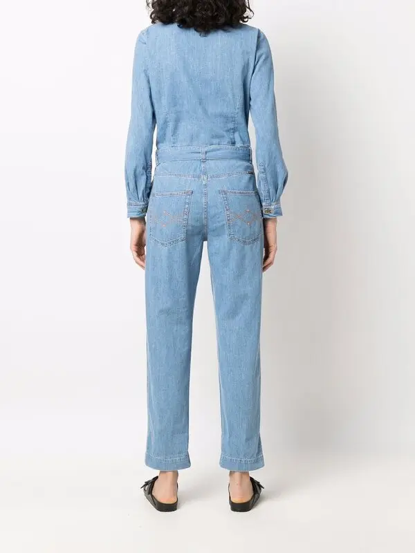 WASHINGTON DEE-CEE Straight-leg Denim Jumpsuit