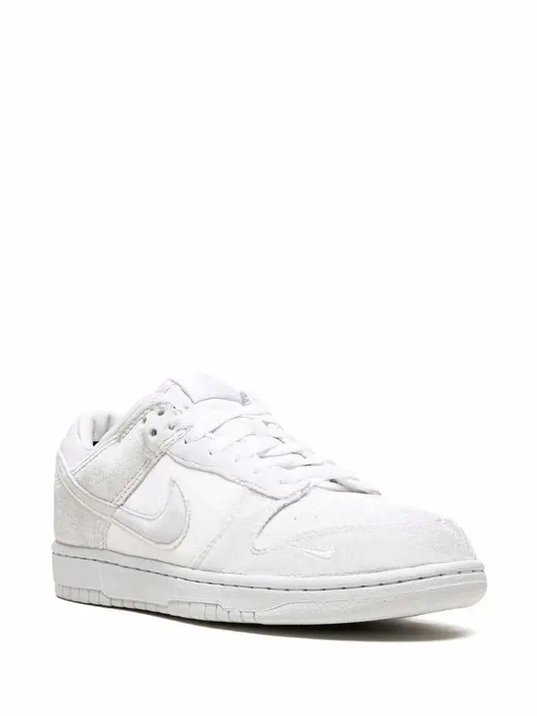 Nike X Dover Street Market Dunk Low Triple Velvet Sneakers - White