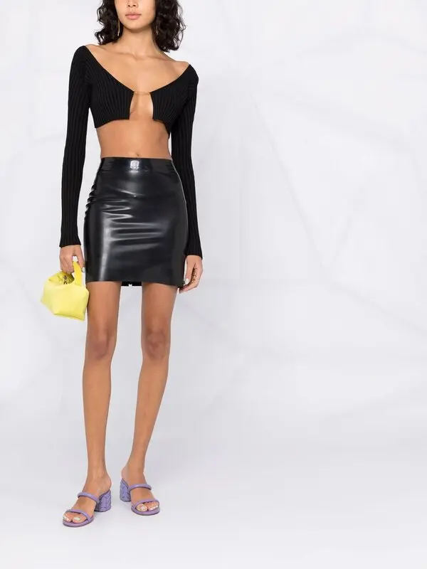 Jacquemus La Maille Pralu Cropped Cardigan - Black