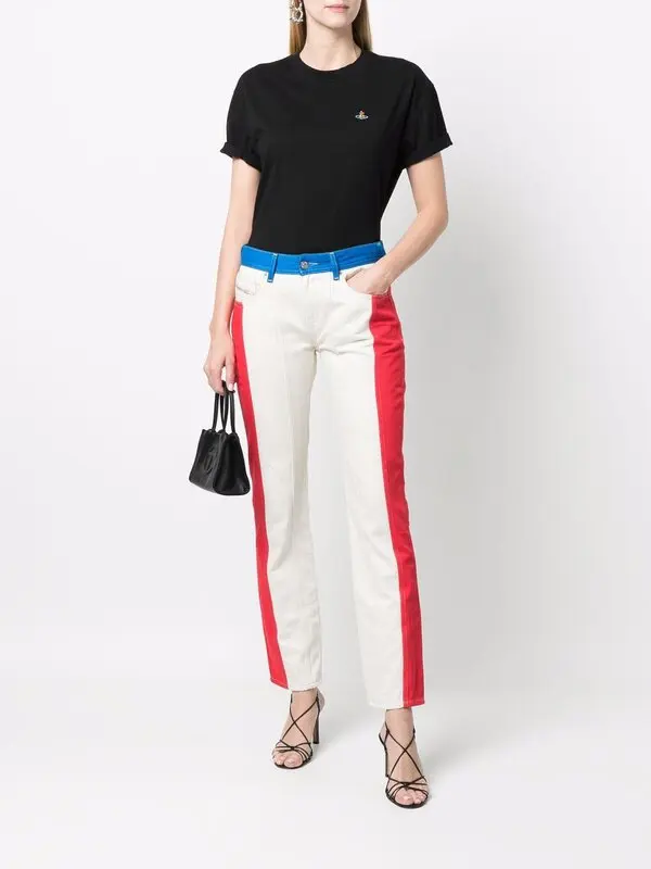 DIESEL® 2002 0eiar Colour-blocked Trousers