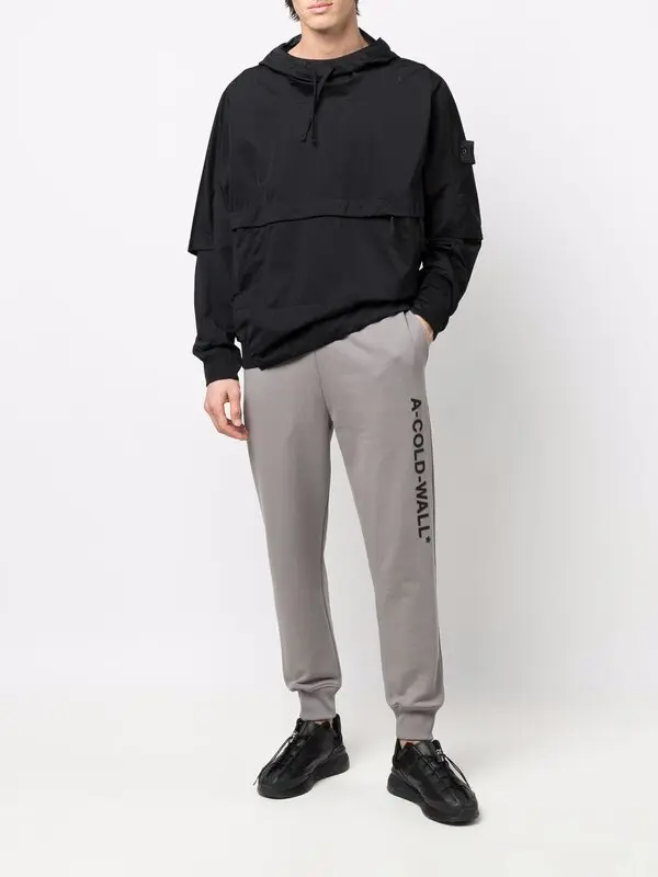 A-COLD-WALL* Logo-print Cotton Track Pants - Grey