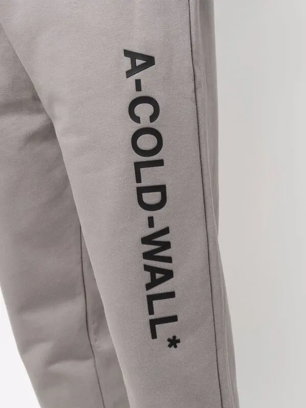 A-COLD-WALL* Logo-print Cotton Track Pants - Grey