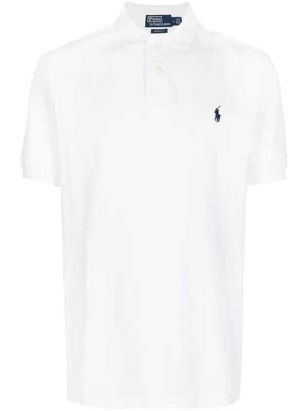 Polo Ralph Lauren Polo Pony-embroidered Cotton Polo Shirt - White