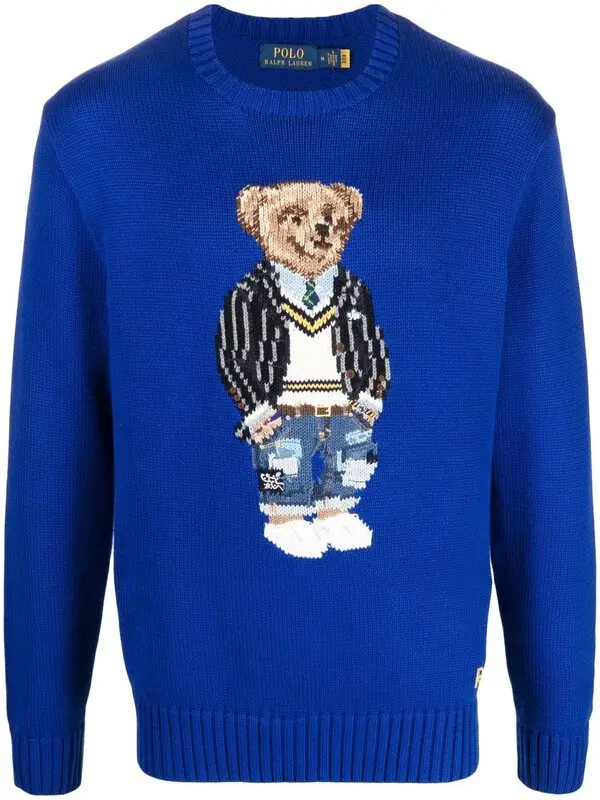 Polo Ralph Lauren Teddy-knit Jumper - Blue