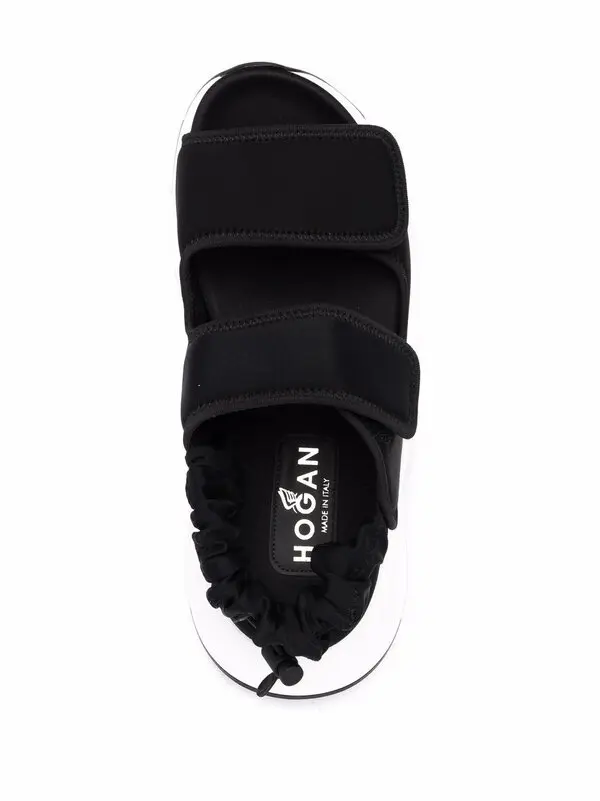 Hogan Chunky Touch-strap Sandals