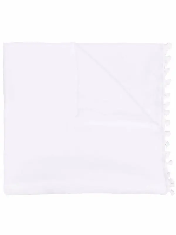 Melissa Odabash Pareo Tassel Scarf - White